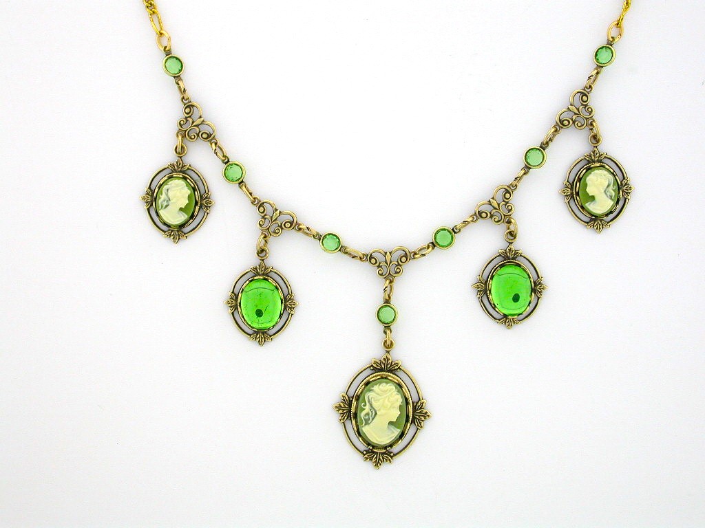 VintageJewelrymine|Victorian Reproduction Cameo Necklaces